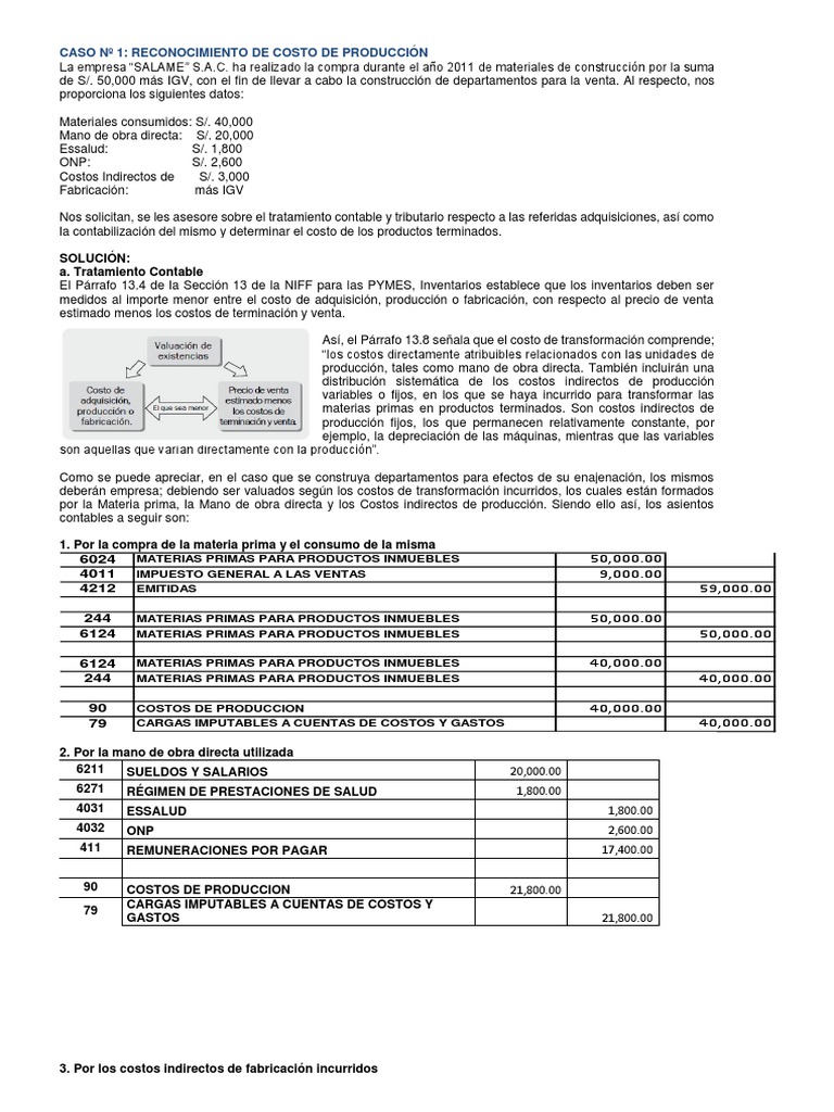 Asientos Contabilidad de Costos2 | PDF | Costo | Contabilidad