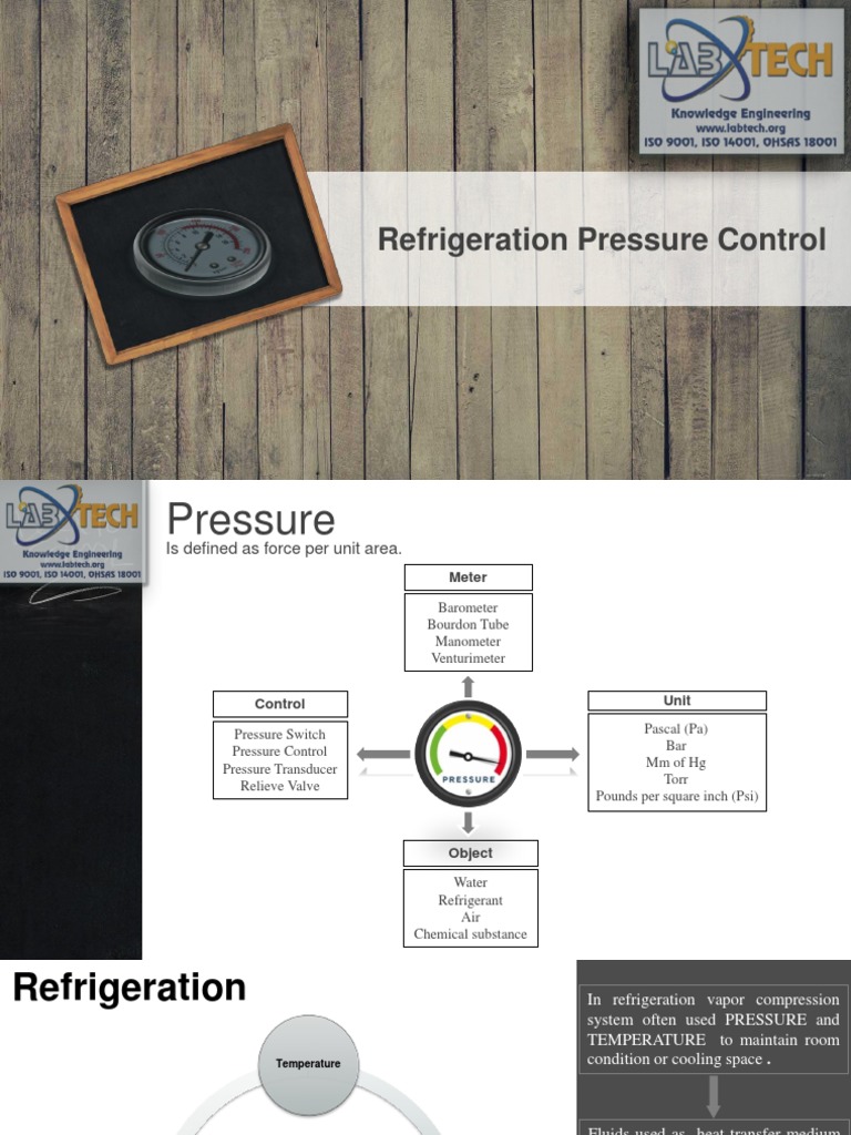 Refrigerant Pressure Controls | PDF | Pressure Measurement | Switch
