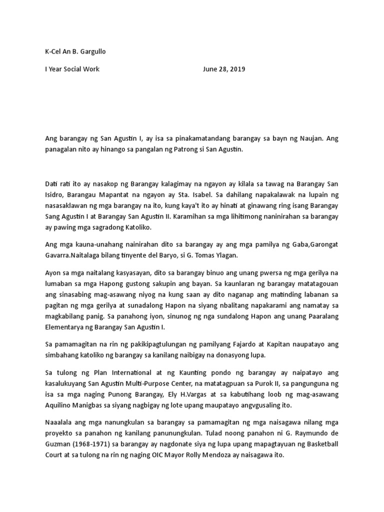 History of Barangay | PDF