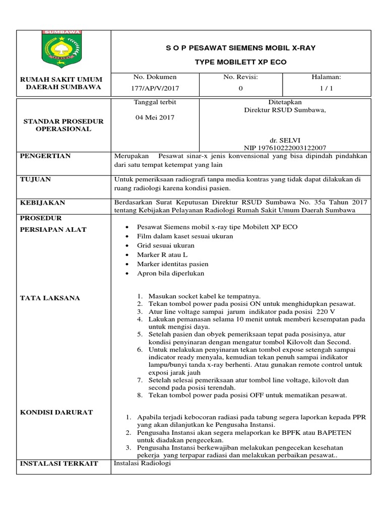 Sop Siemens Mobil | PDF | Teknologi & Rekayasa