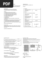 Formulas For RCC | PDF | Beam (Structure) | Prestressed Concrete