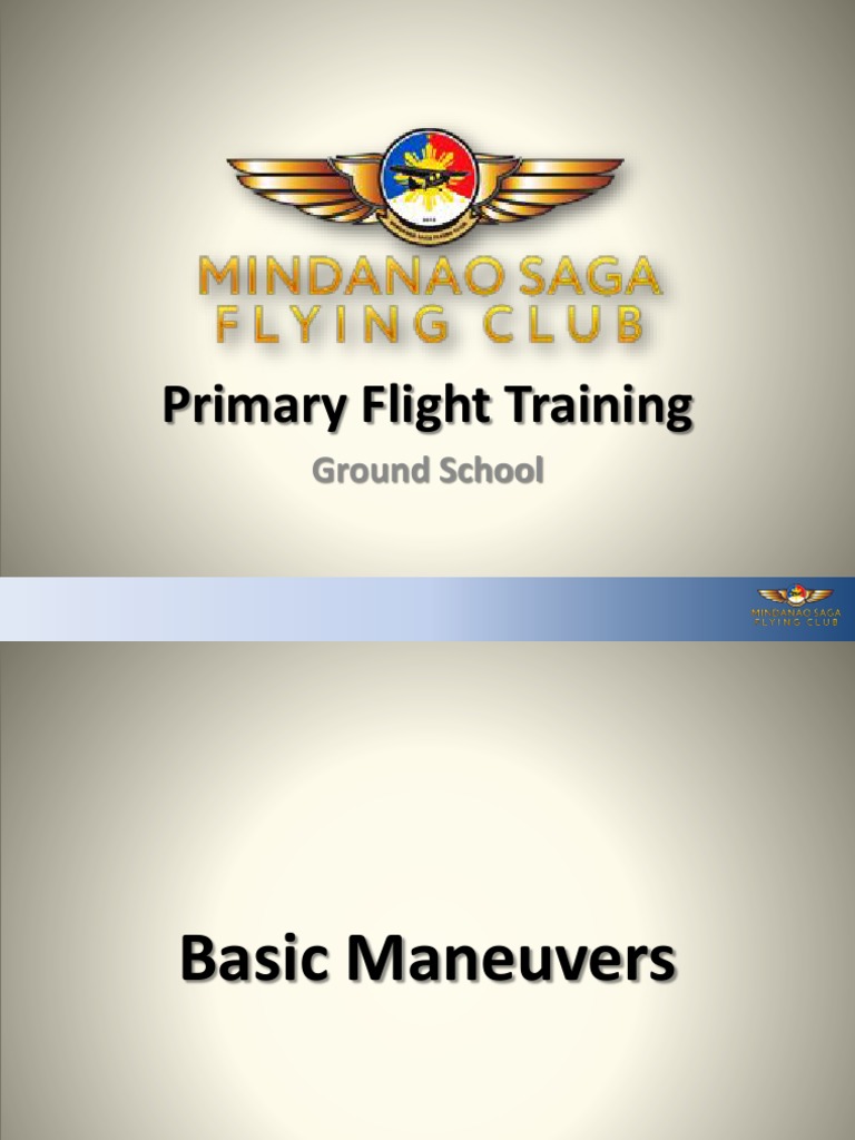 Primary Flight Training: Ground School | PDF | Flight Control Surfaces ...