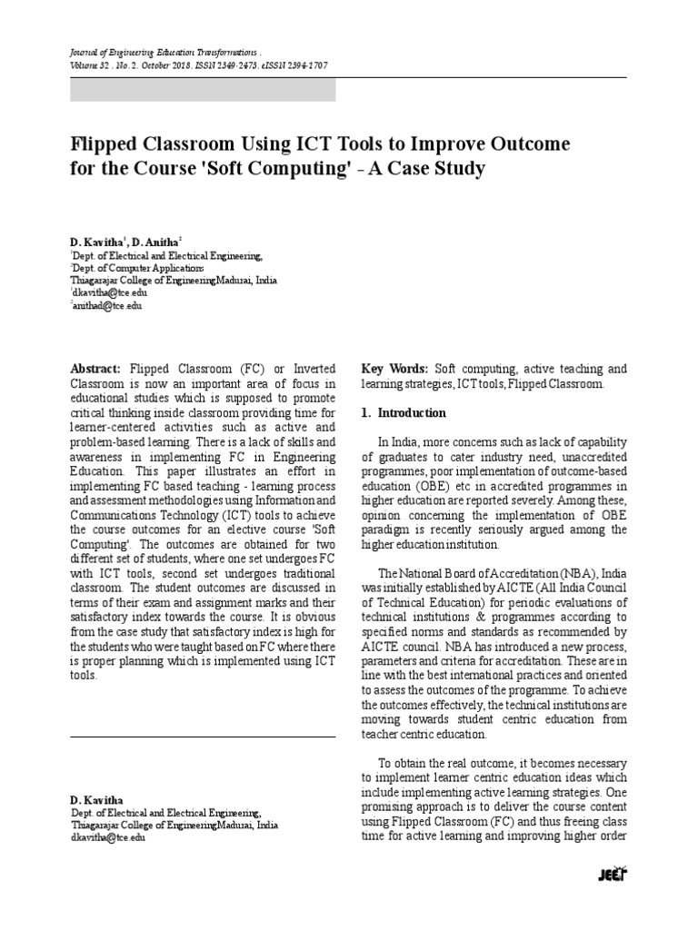 JEET - Flipped Classroom | PDF | Educational Technology | Pedagogy