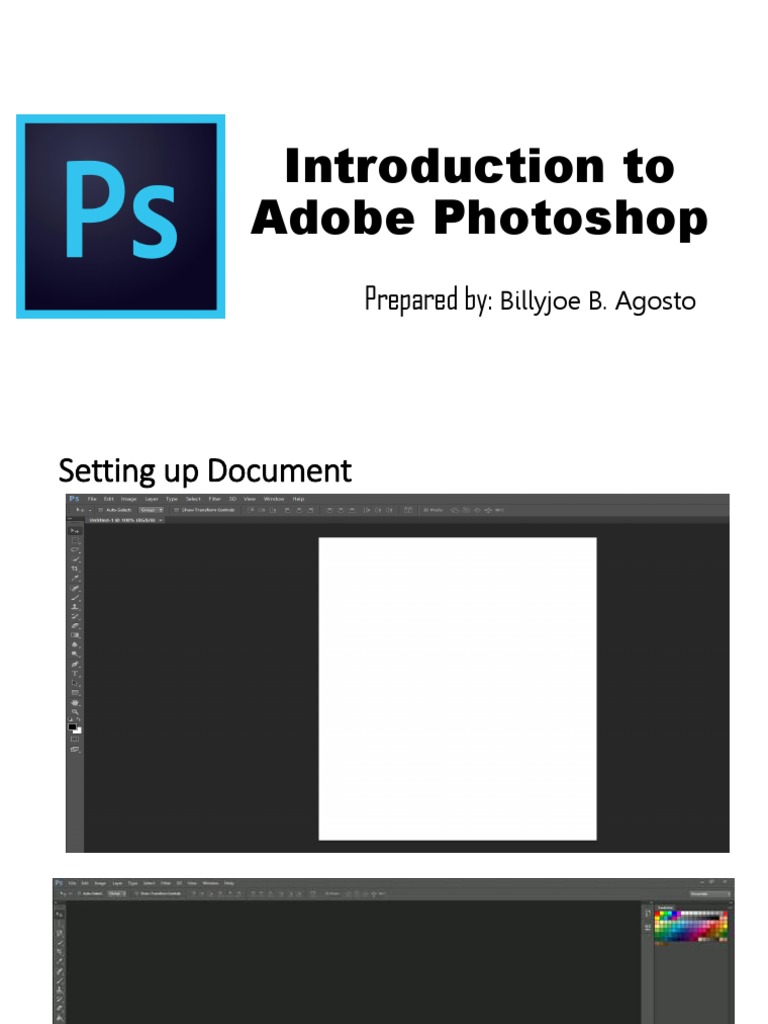Introduction To Adobe Photoshop: Prepared by | PDF