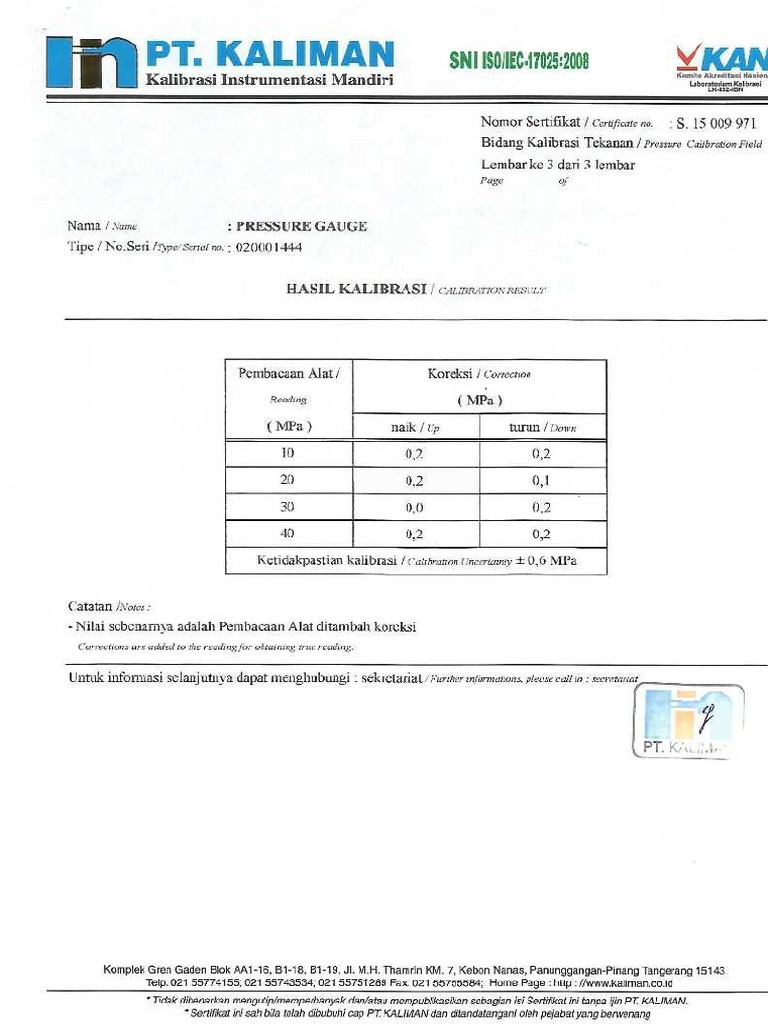 Kalibrasi pc07 PDF | PDF