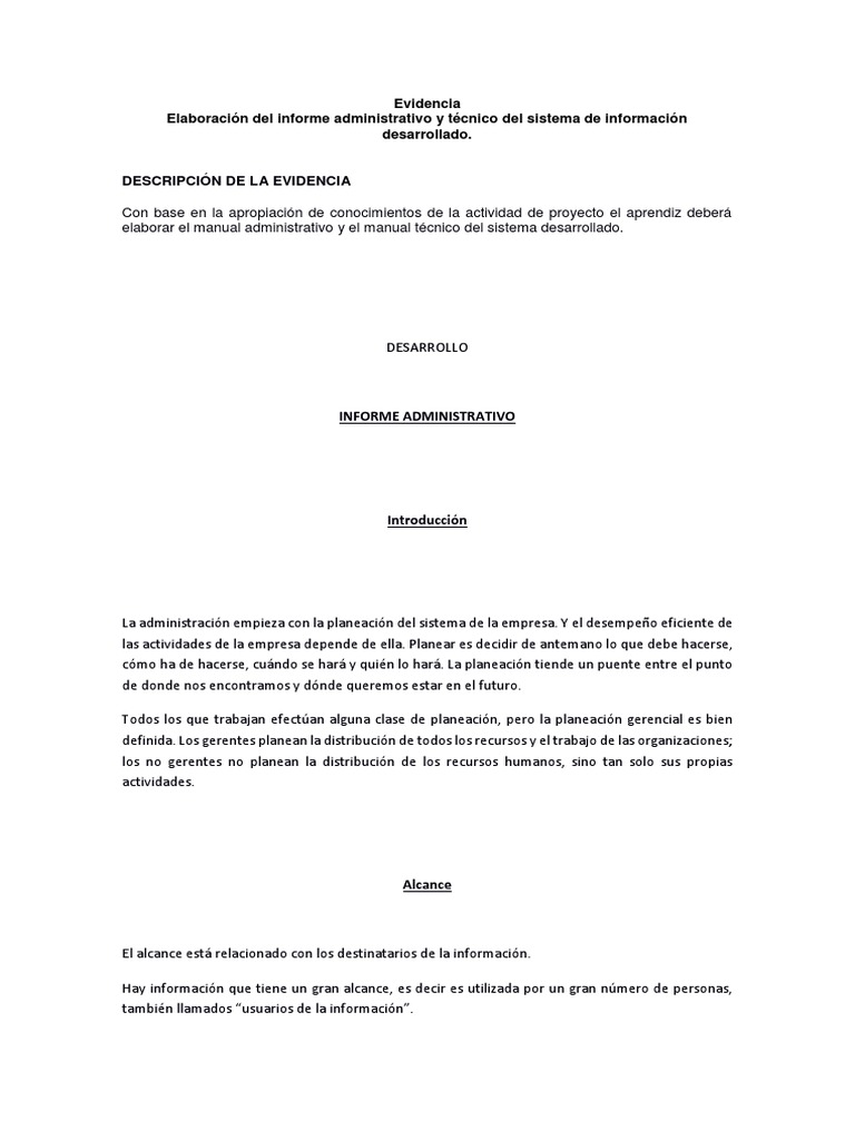 Informe Técnico Ivan Pinto .Zip | PDF | Software | Unidad Central de ...