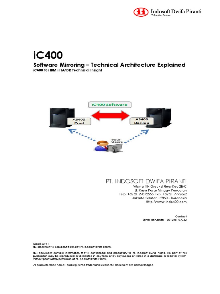 IC400 - Technical Architecture Explained PDF | PDF | Replication ...