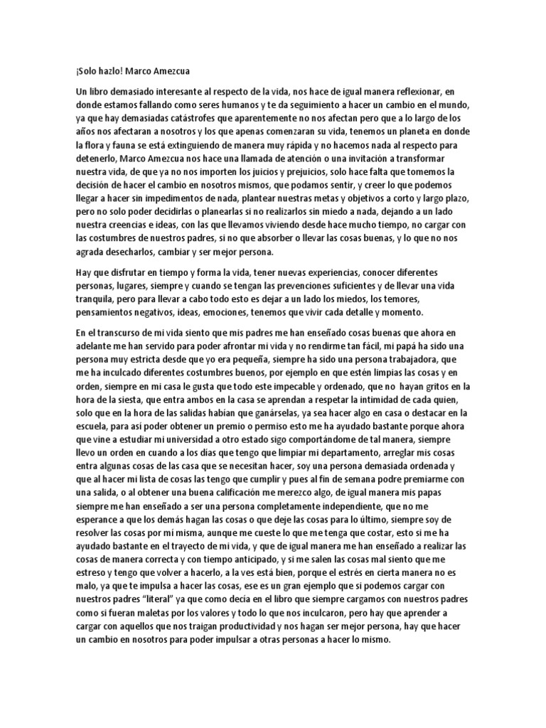 Solo Hazlo | PDF | Vida | Science