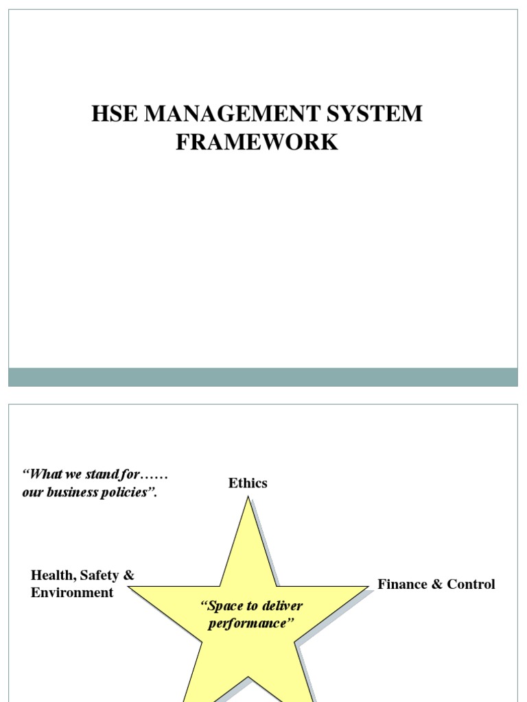 Hse Management System Framework | PDF | Risk | Emergency Management