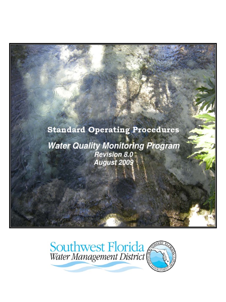 Water Quality Monitoring Program Standard Operating Procedures | PDF ...