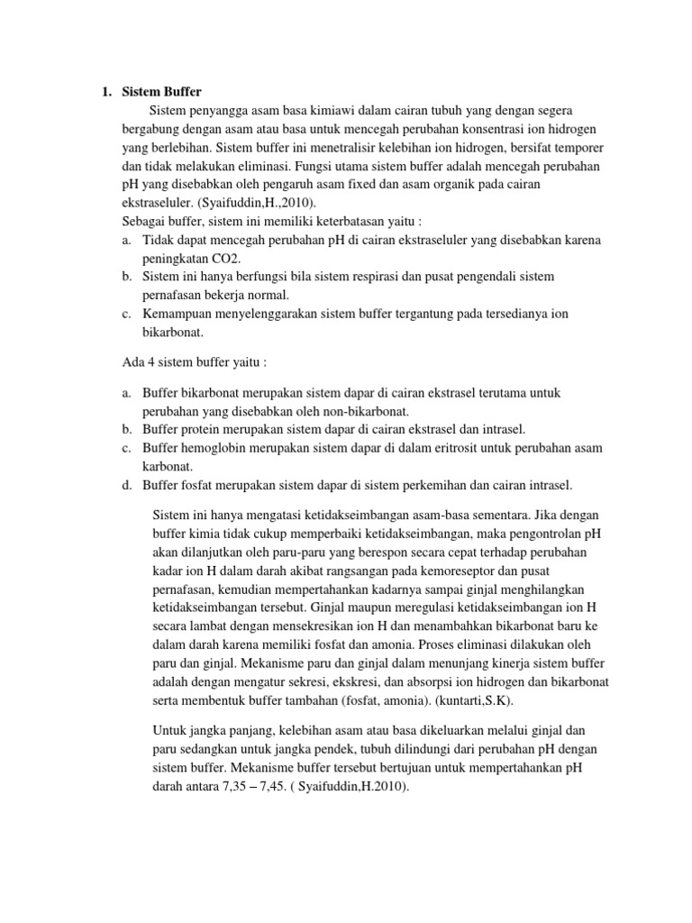 Sistem Buffer | PDF