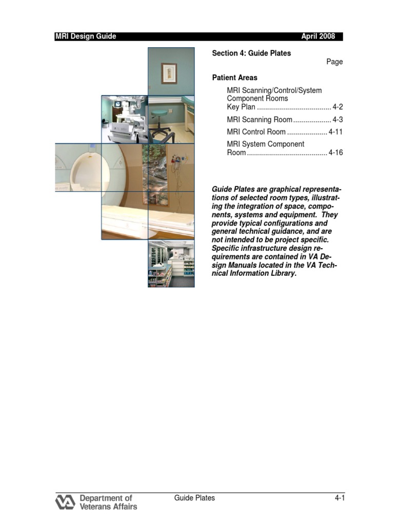 Va Mri Design Plan Drawings and Layout | PDF | Medical Imaging ...