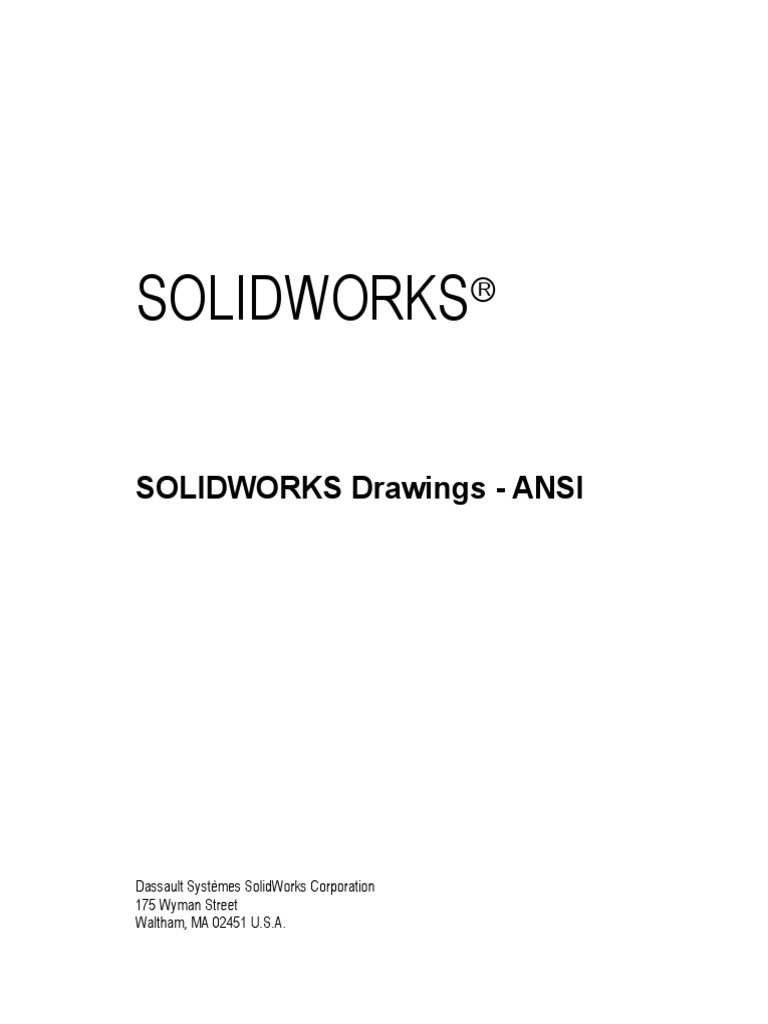 Solidworks Drawings - Ansi | PDF | Computing | Intellectual Works