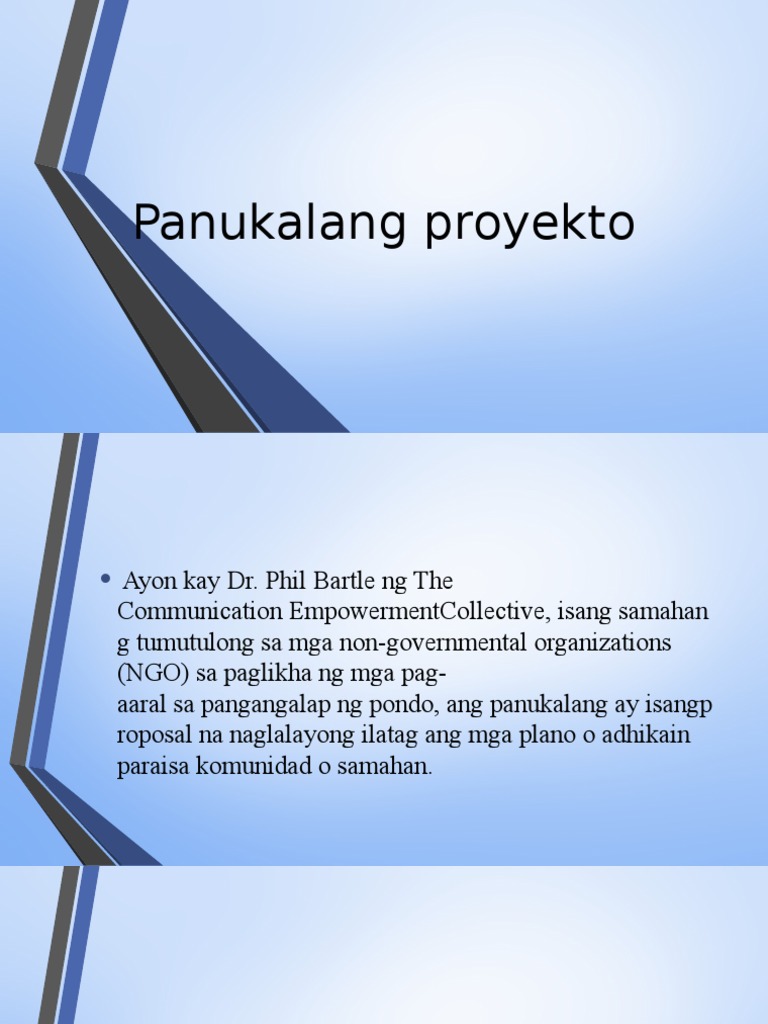 Panukalang Proyekto | PDF