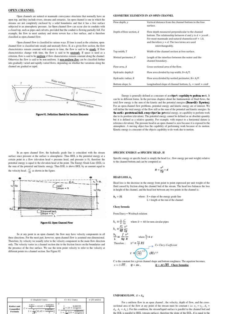 Open Channel | PDF | Fluid Mechanics | Fluid Dynamics