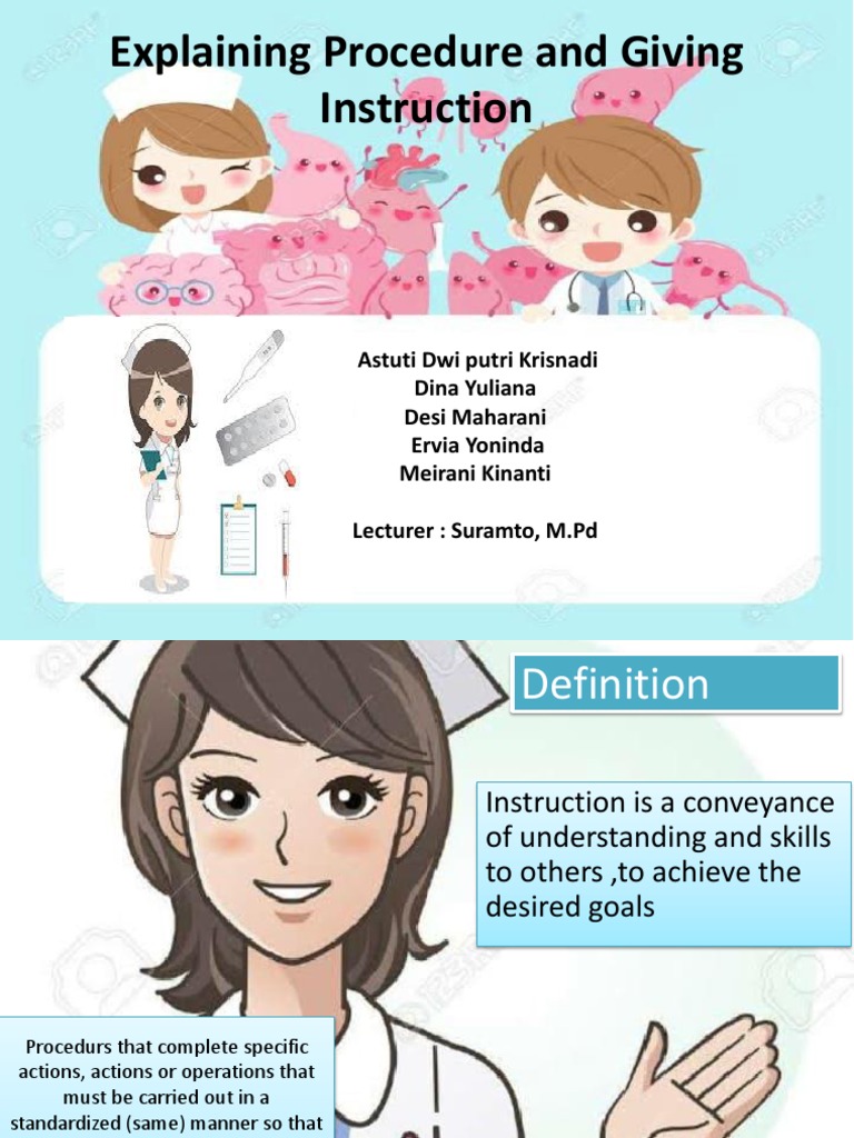 Explaining Procedure and Giving Instruction | PDF | Patient | Health ...