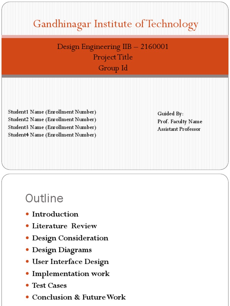 Gandhinagar Institute of Technology: Design Engineering IIB - 2160001 ...