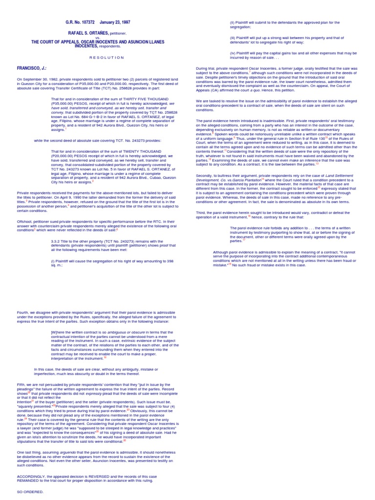 Rem2 Cases - Evid (C) Ra 2b-2c | PDF | Parol Evidence Rule | Justice