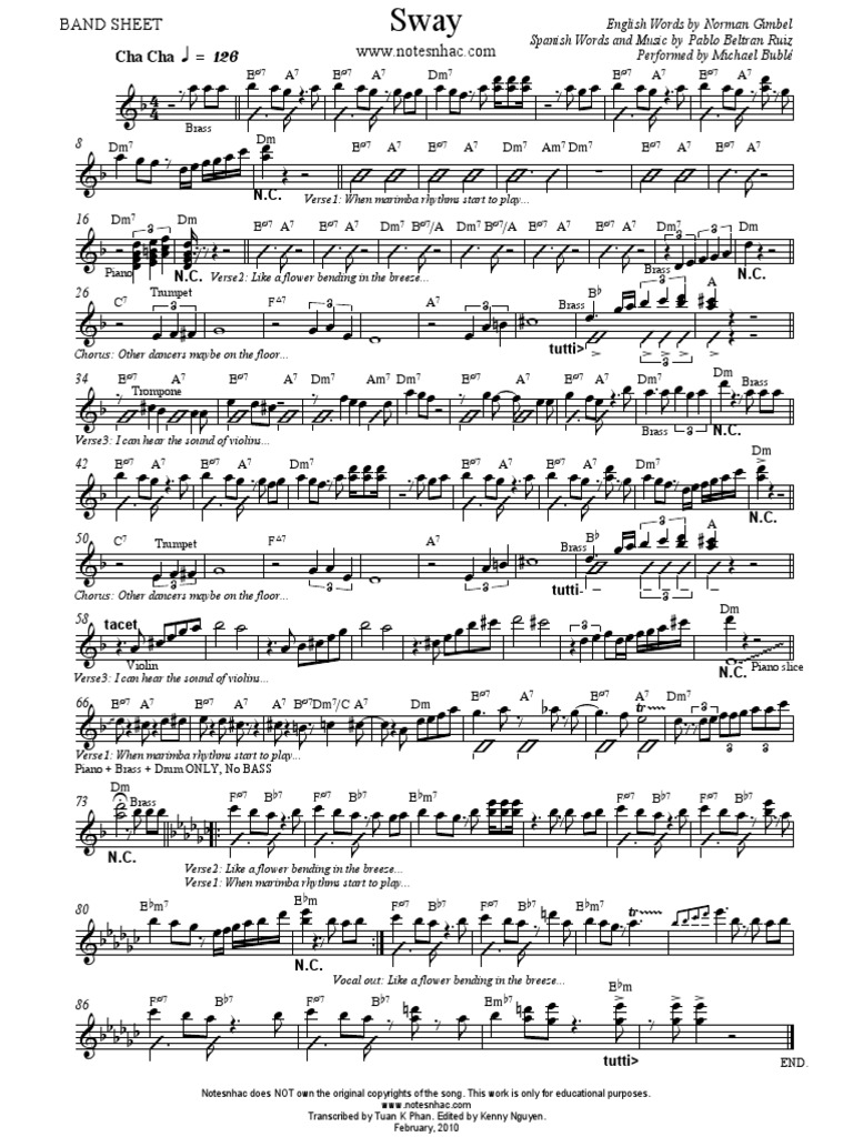 Sway | PDF | Music Technology | Musical Instruments