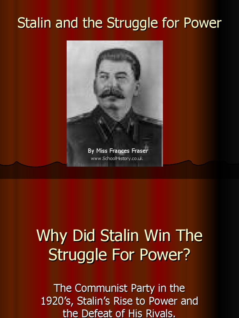 Stalin and The Struggle For Power | PDF | Leon Trotsky | Joseph Stalin