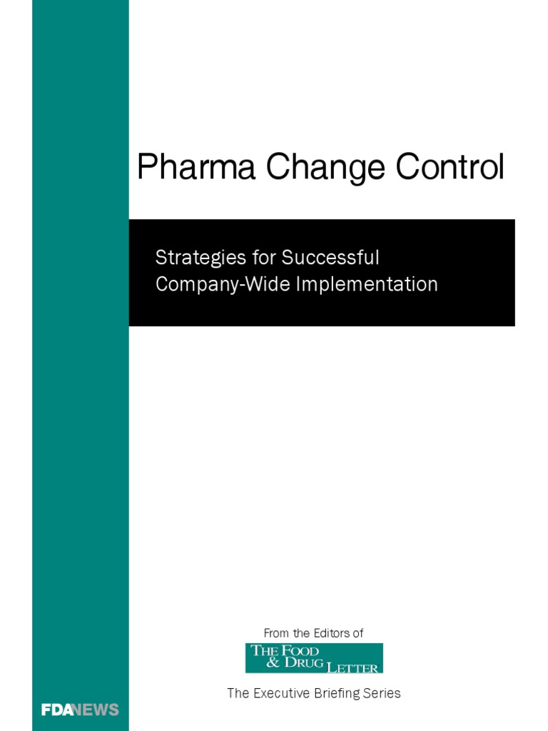Pharma Change Control PDF | PDF | Verification And Validation | Quality ...