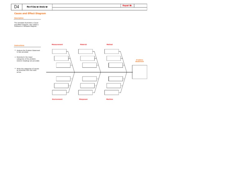 Cause and Effect Diagram Template | PDF | Computers