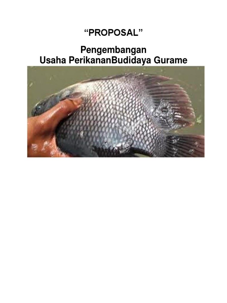 Dokumen - Tips - Contoh Proposal Usaha Perikanan | PDF