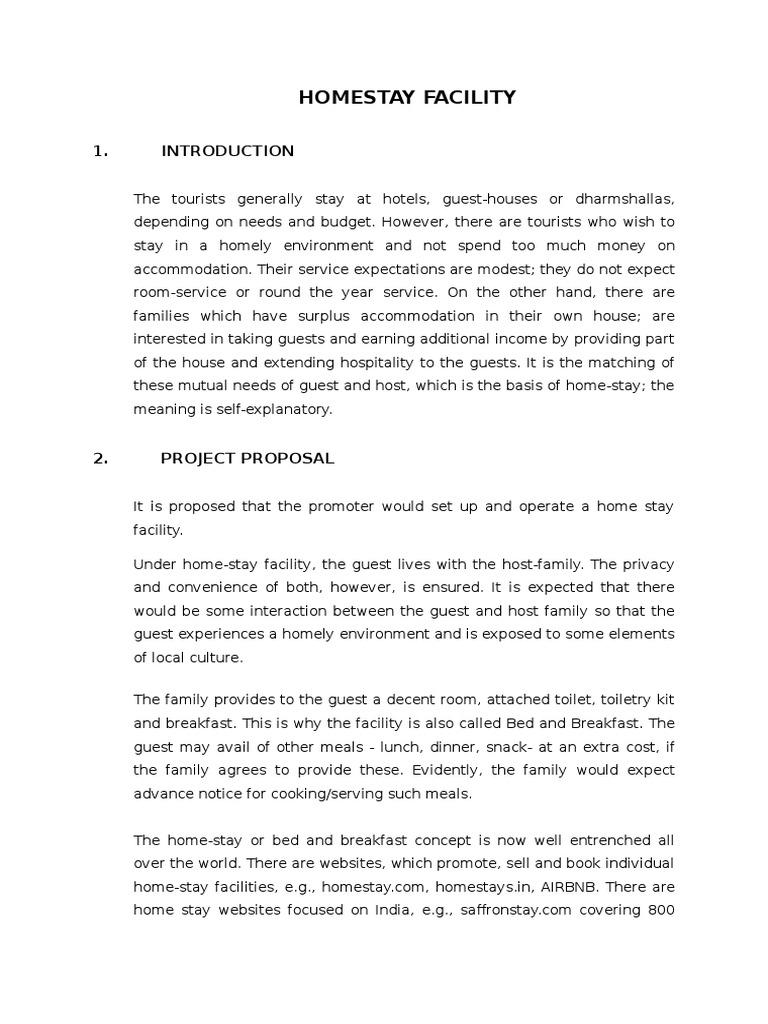 Homestay Project Report | PDF | Expense | Depreciation
