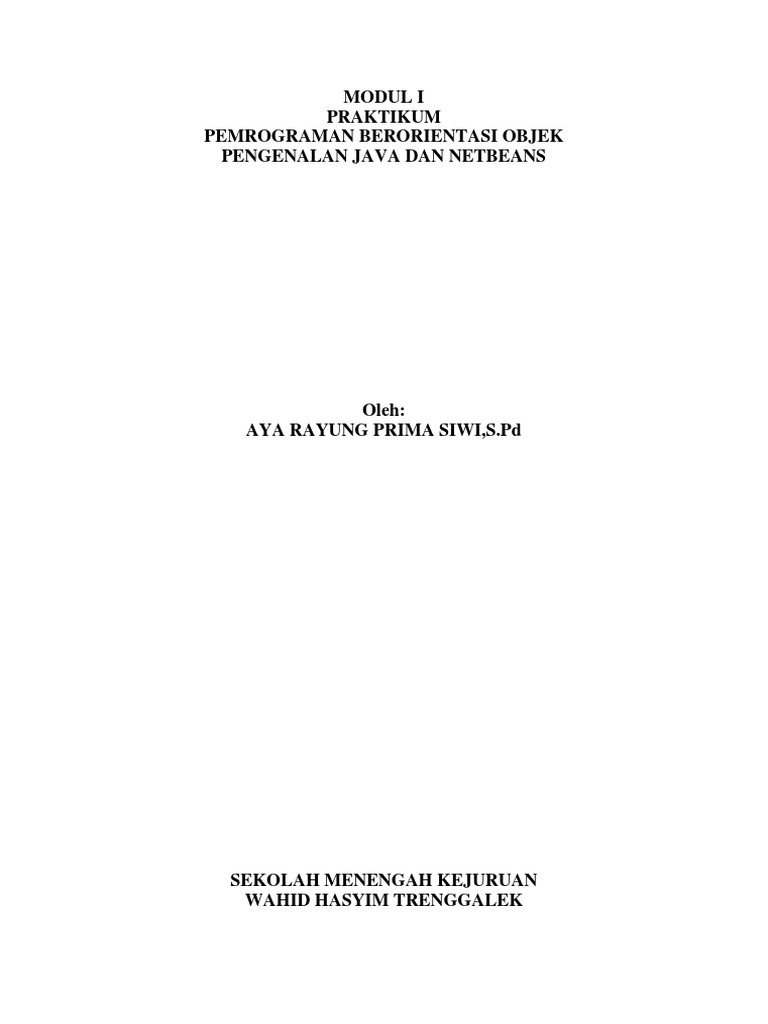 Modul I Baru - Java | PDF