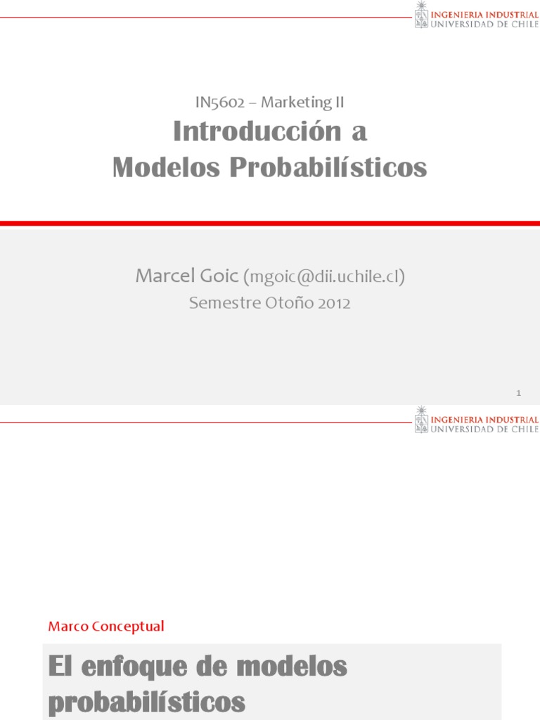Clase 03 Introduccion A Modelos Probabilisticos y Duracion en Tiempo Discreto | PDF ...