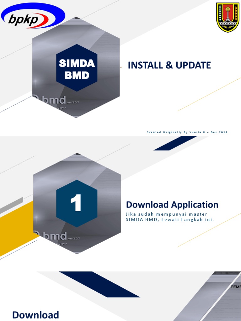 Panduan Instalasi dan Update SIMDA BMD | PDF