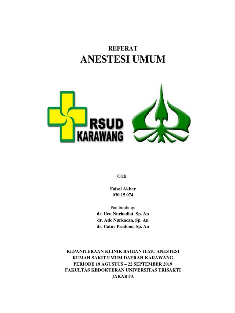 Panduan Anestesi Umum untuk Praktisi | PDF