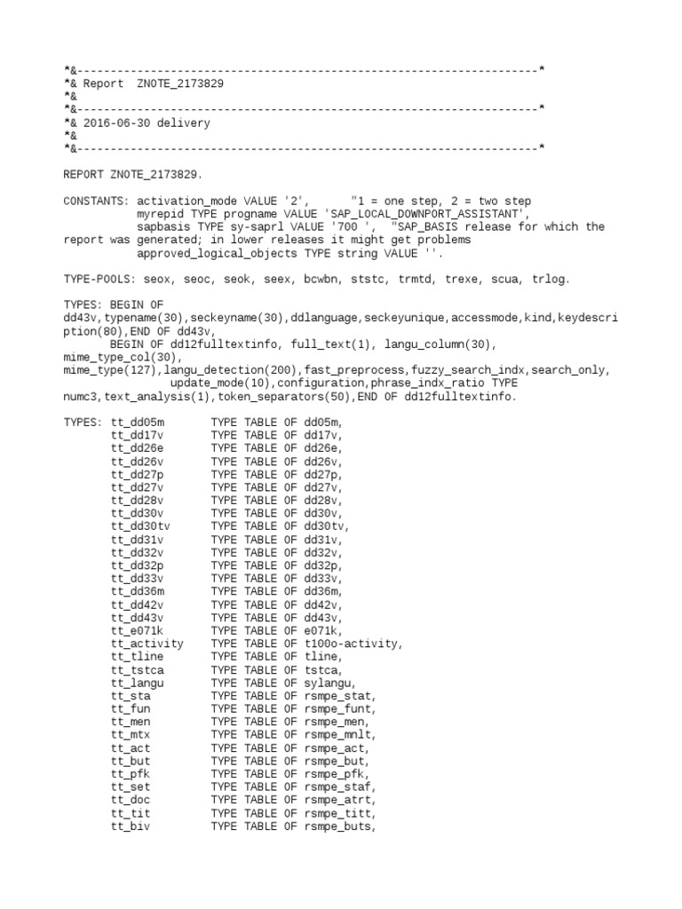 Note 1234562 | PDF | Subroutine | Database Index