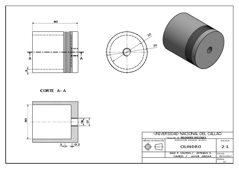 Plano de Pistón | PDF