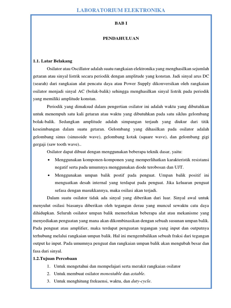 (ELDAS) (LP) (1.0) Osilator | PDF | Metode & Bahan Ajar