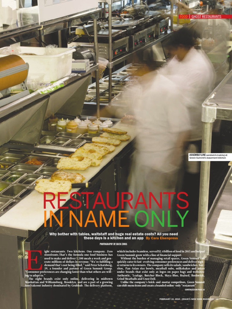 Ghost Restaurants | PDF | Restaurants | Foods