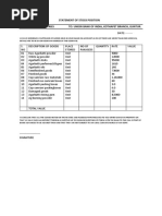 SAMPLE Stock Statement Format Submitted in Bank | PDF | Economies ...