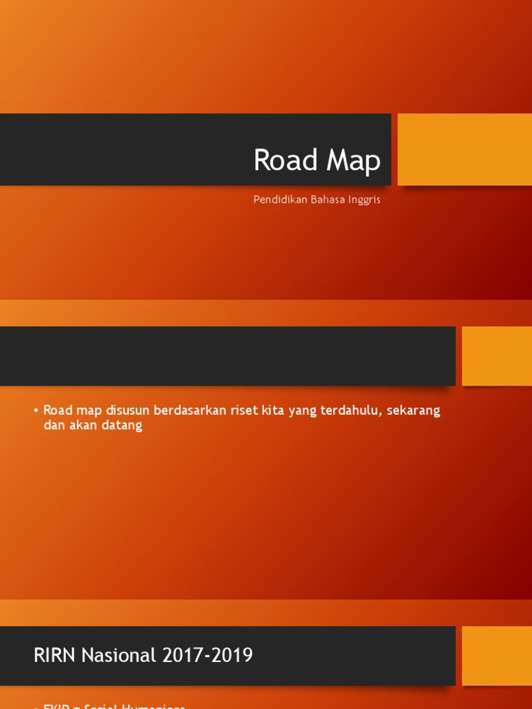 Road Map: Pendidikan Bahasa Inggris | PDF