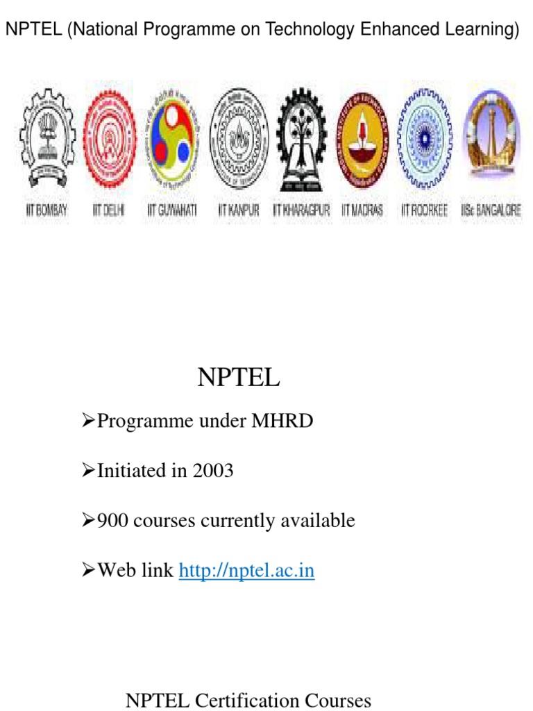 NPTEL | PDF | Educational Technology | Behavior Modification