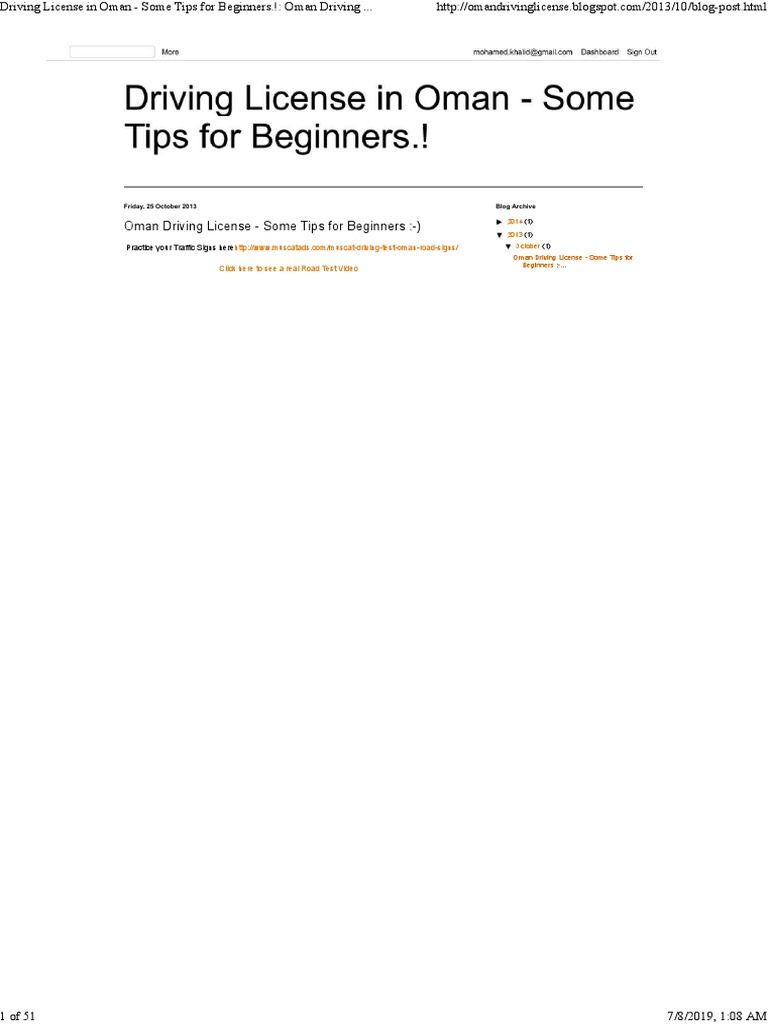 Driving Licence in Oman | PDF | Driving | Driver's License