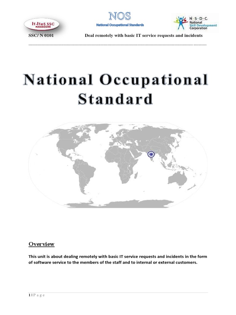 National Occupational Standard | PDF | Operating System | Expert