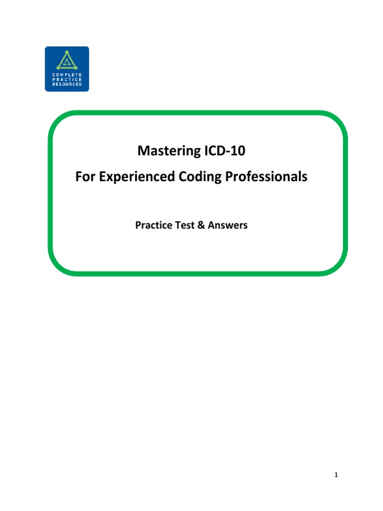 Mastering ICD-10: Practice Test & Answers with Insightful Summaries of ...