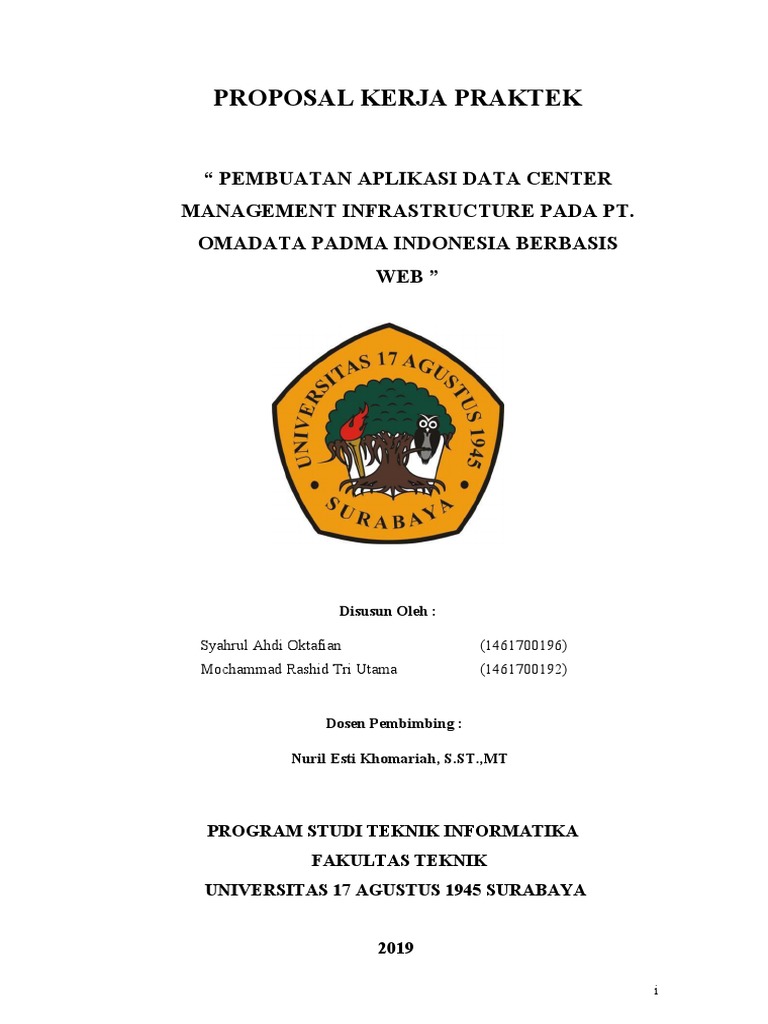 PROPOSAL KERJA PRAKTEK PADA PT. OMADATA PADMA INDONESIA | PDF