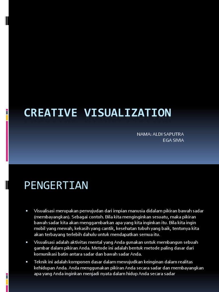 Creative Visualization | PDF