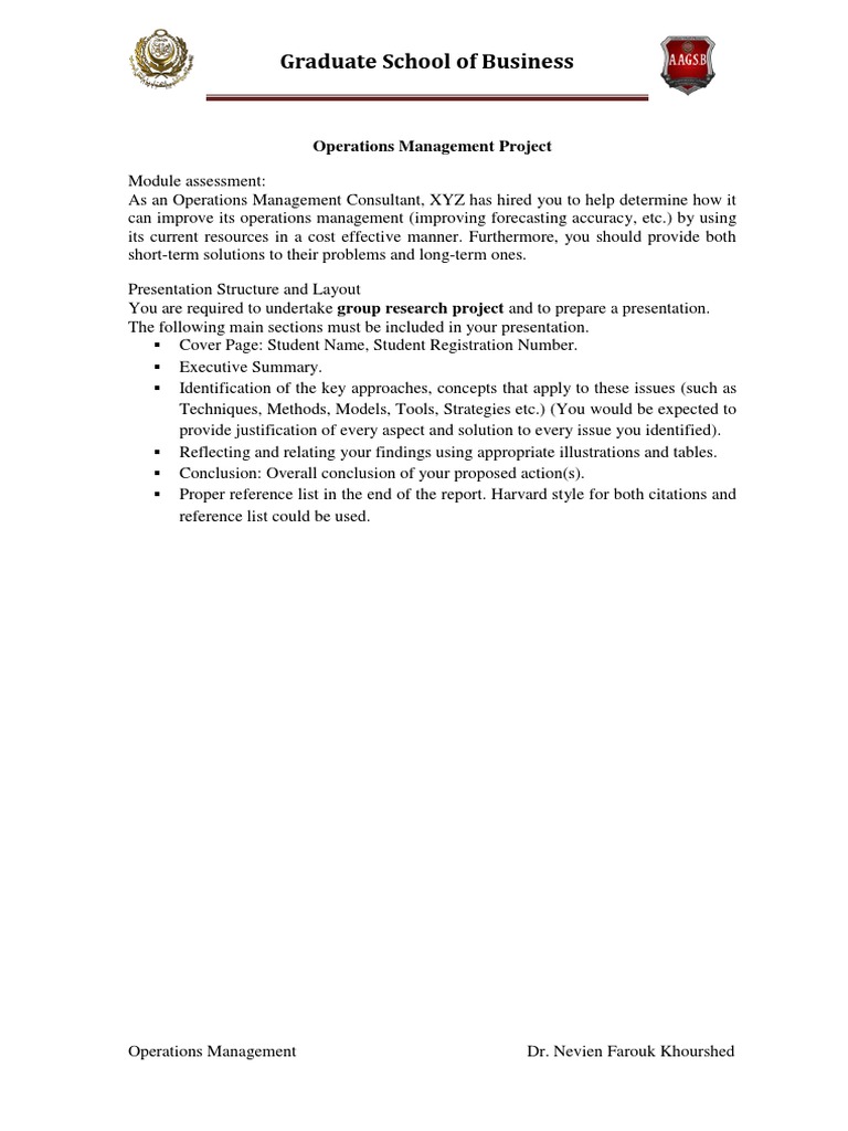 Project PDF | PDF | Operations Management | Inventory