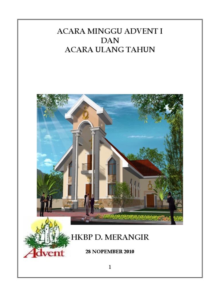 Acara Advent I | PDF | Seni | Agama & Spiritualitas