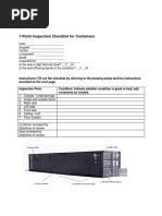 7 Point Container Inspection Checklist | PDF | Components ...