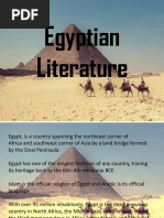 Overview of Ancient Egyptian Literature | PDF | Egypt | Ancient Egypt