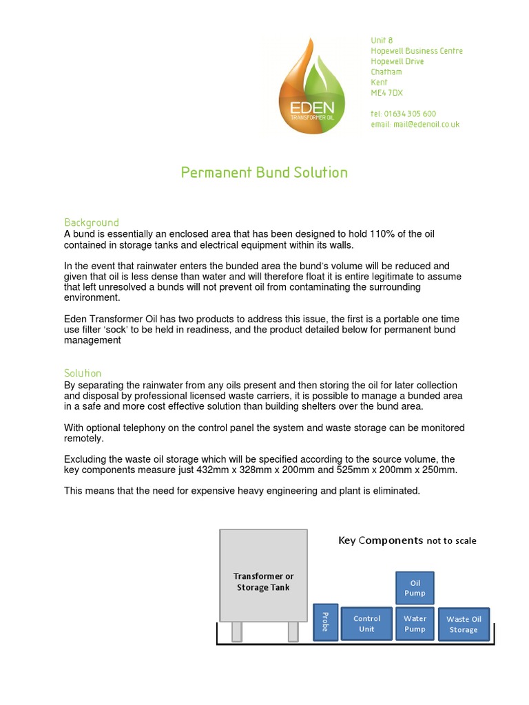 Permanent Bund Management Solutions | PDF | Environmental Technology ...