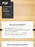 Komunikasyon Sa Radyo at Telebisyon | PDF